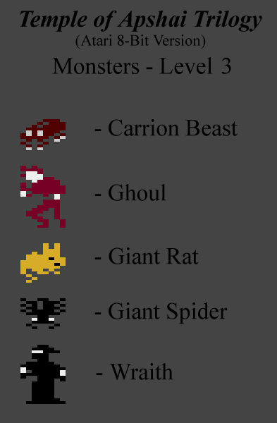 Temple of Apshai Trilogy Maps - Atari 8-Bit Computers - AtariAge Forums